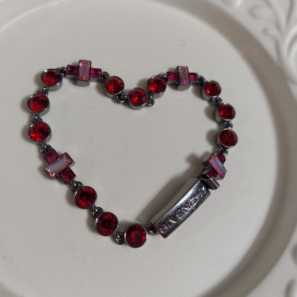 Givenchy | Jewelry | Givenchyswarovski Ruby Red Faceted Crystal ...